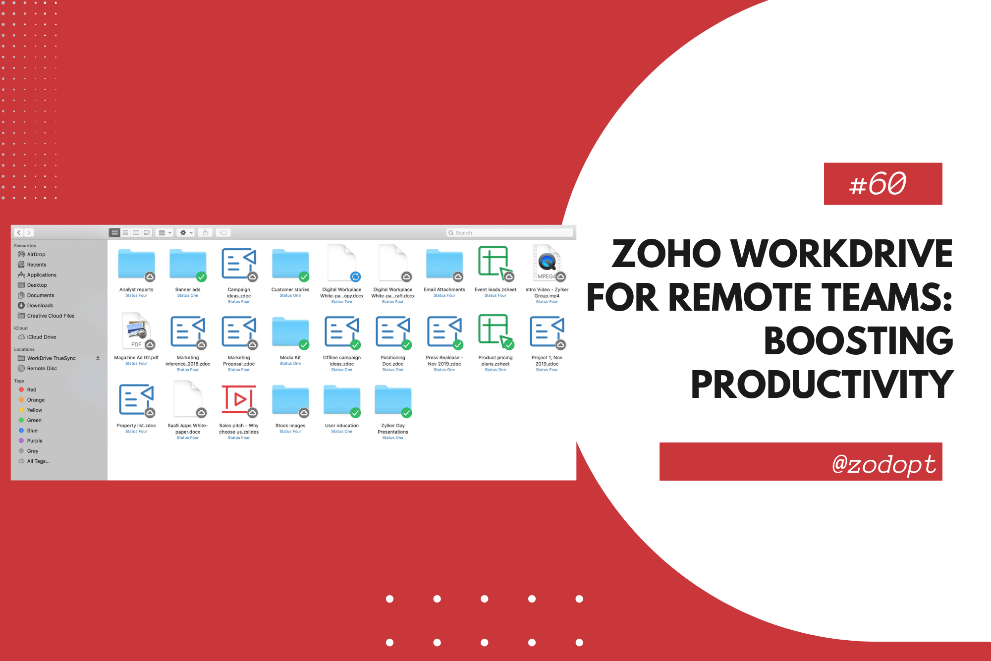 Zoho WorkDrive Remote Teams Productivity - zodopt.com